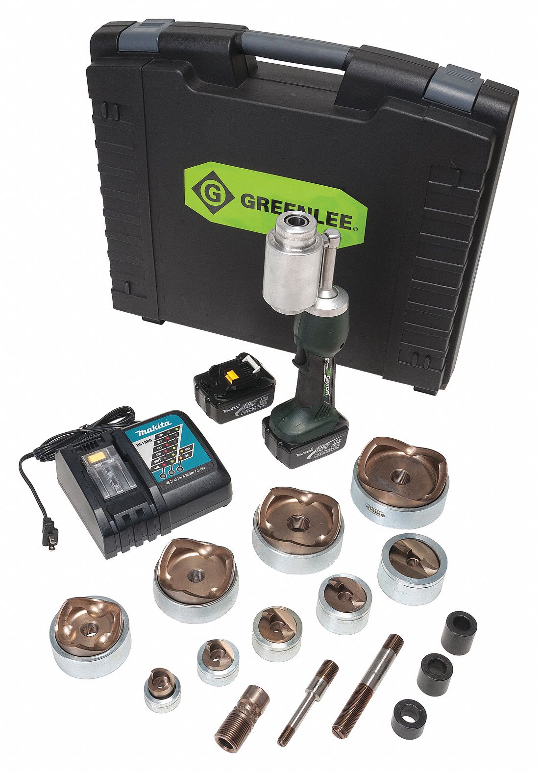 GREENLEE Kit de Sacabocados marca GREENLEE, Tamaño del Orificio (pulg ...