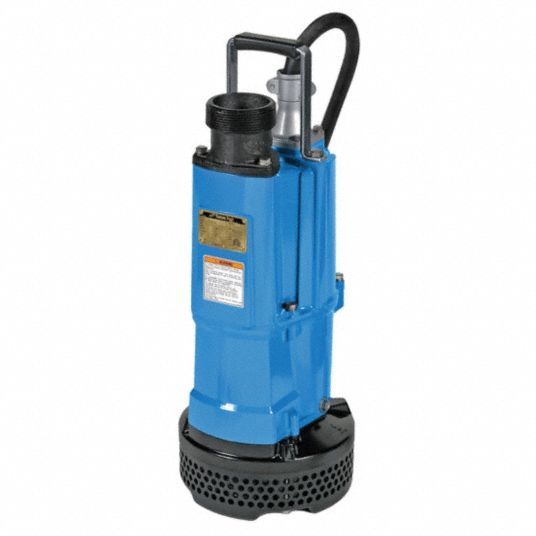 TSURUMI, 2 hp, 5/16 in Max. Dia. Solids, Plug-In Utility Pump - 38H477 ...
