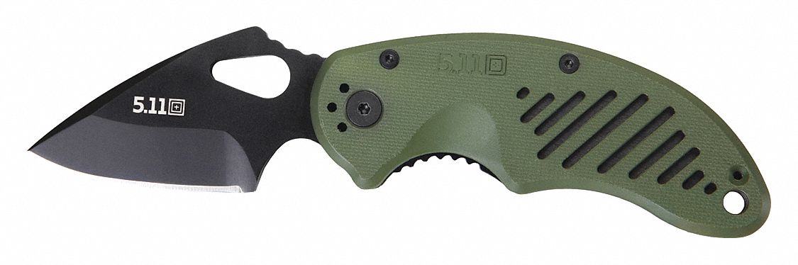 5.11 TACTICAL, 2 1/2 in Blade Lg, 4 in Closed Lg, Folding Knife ...