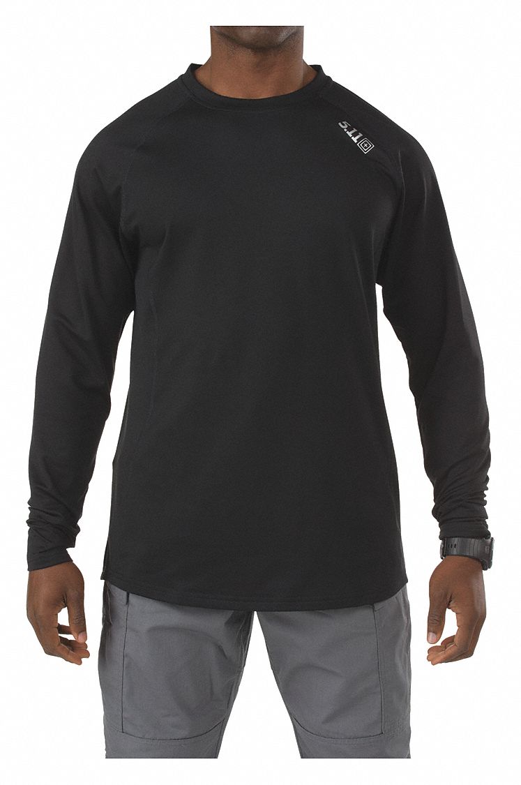 Sub Z Crew Shirt,Black,3XL - Grainger