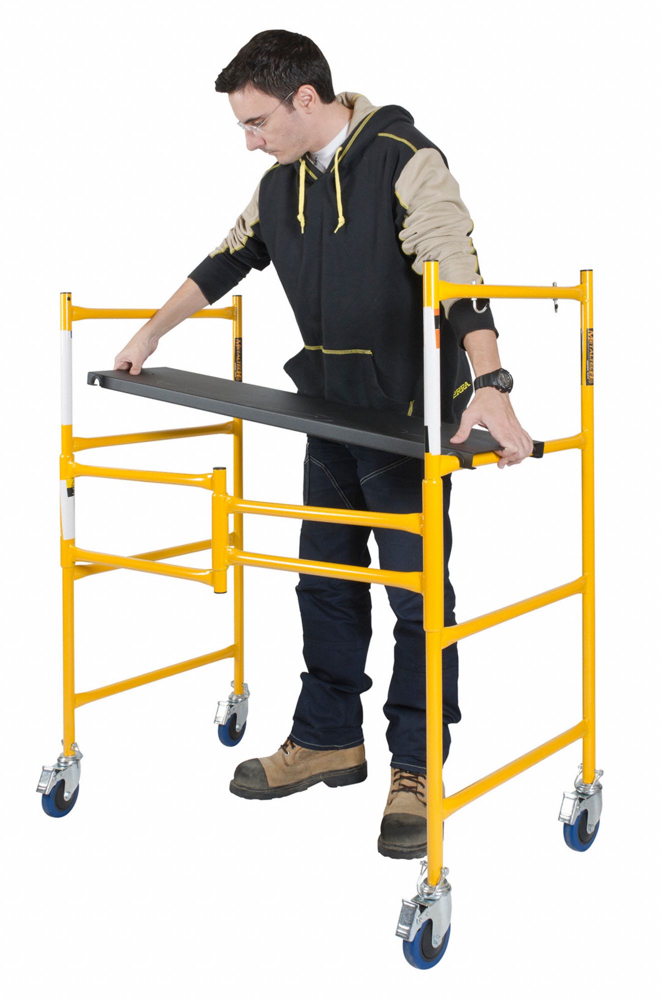 Metaltech Scaffold Aluminum 3 Ft 10 In Platform Height 3 Ft 3 In Overall Height 500 Lb Load