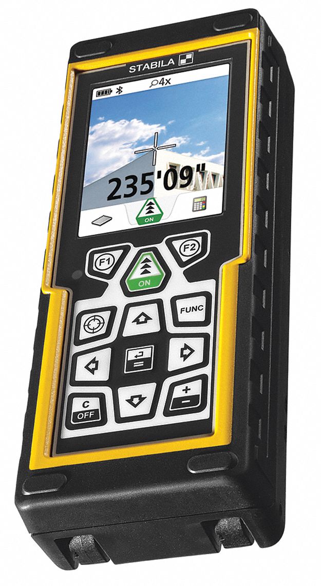 Laser Distance Meter, Outdoor, Maximum Measuring Distance 660 ft ...