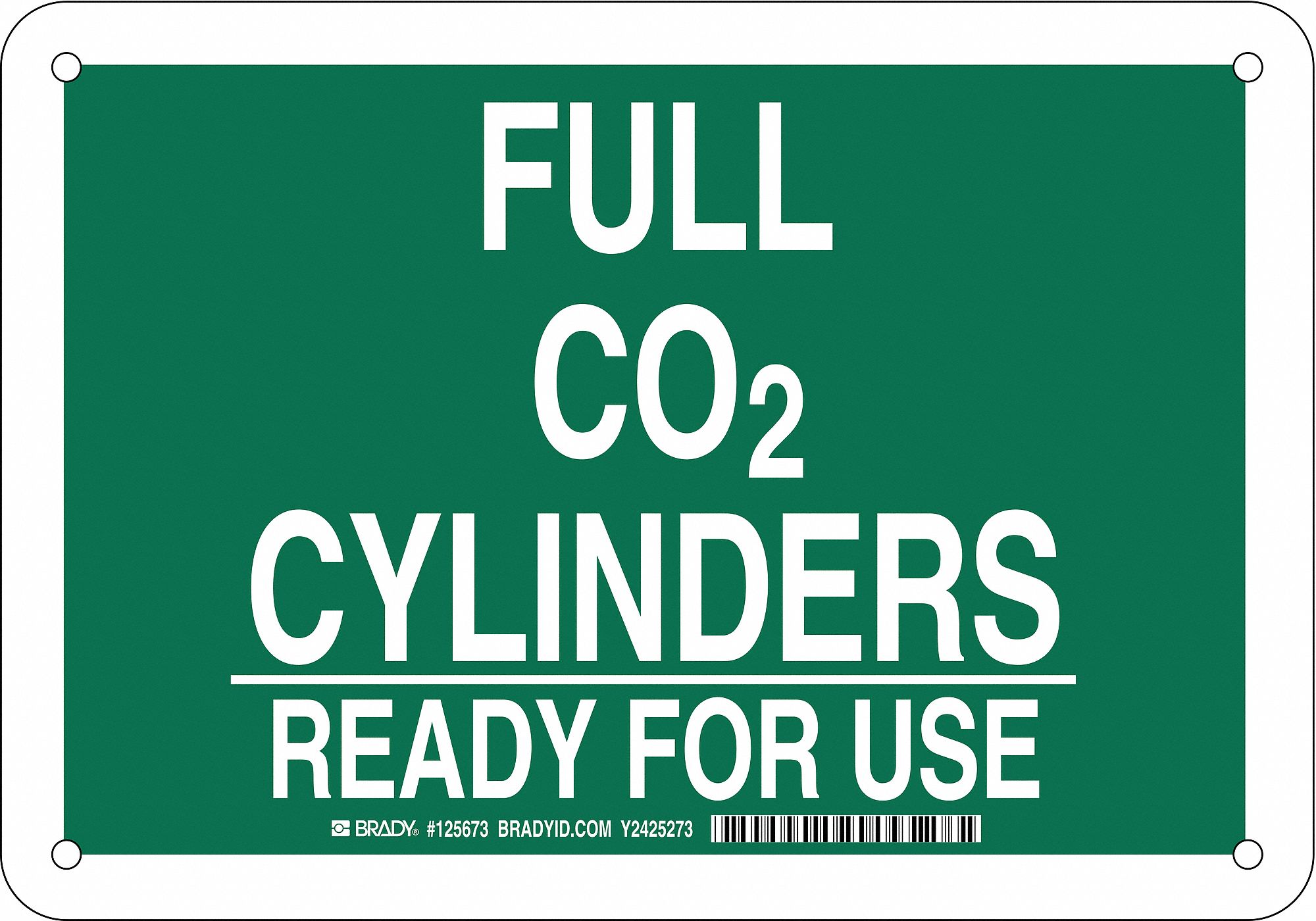 Chemical Sign, Full Co2 Cylinders Ready For Use, Header No Header ...