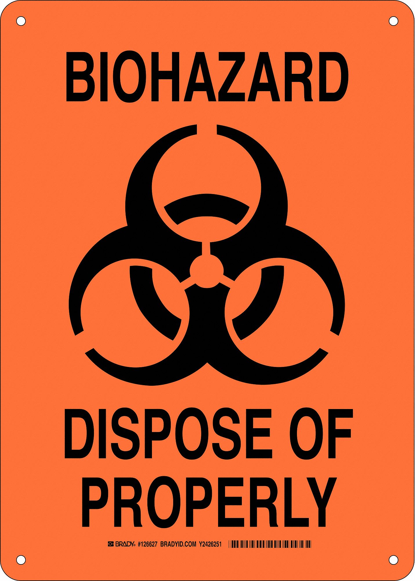 Biohazard Sign, Biohazard Dispose Of Properly, Header No Header ...