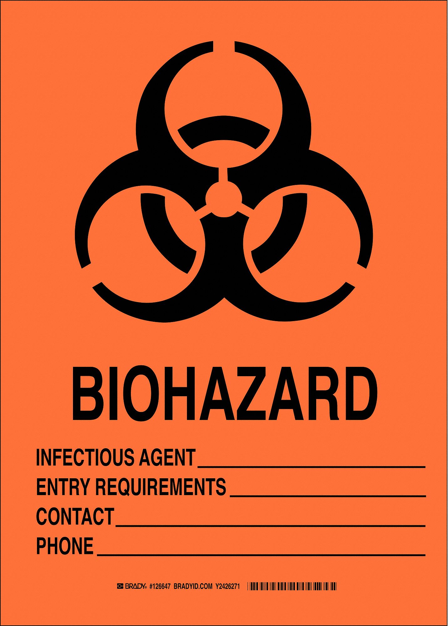 Biohazard Sign, Biohazard Infectious Agent___ Entry Requirements ...
