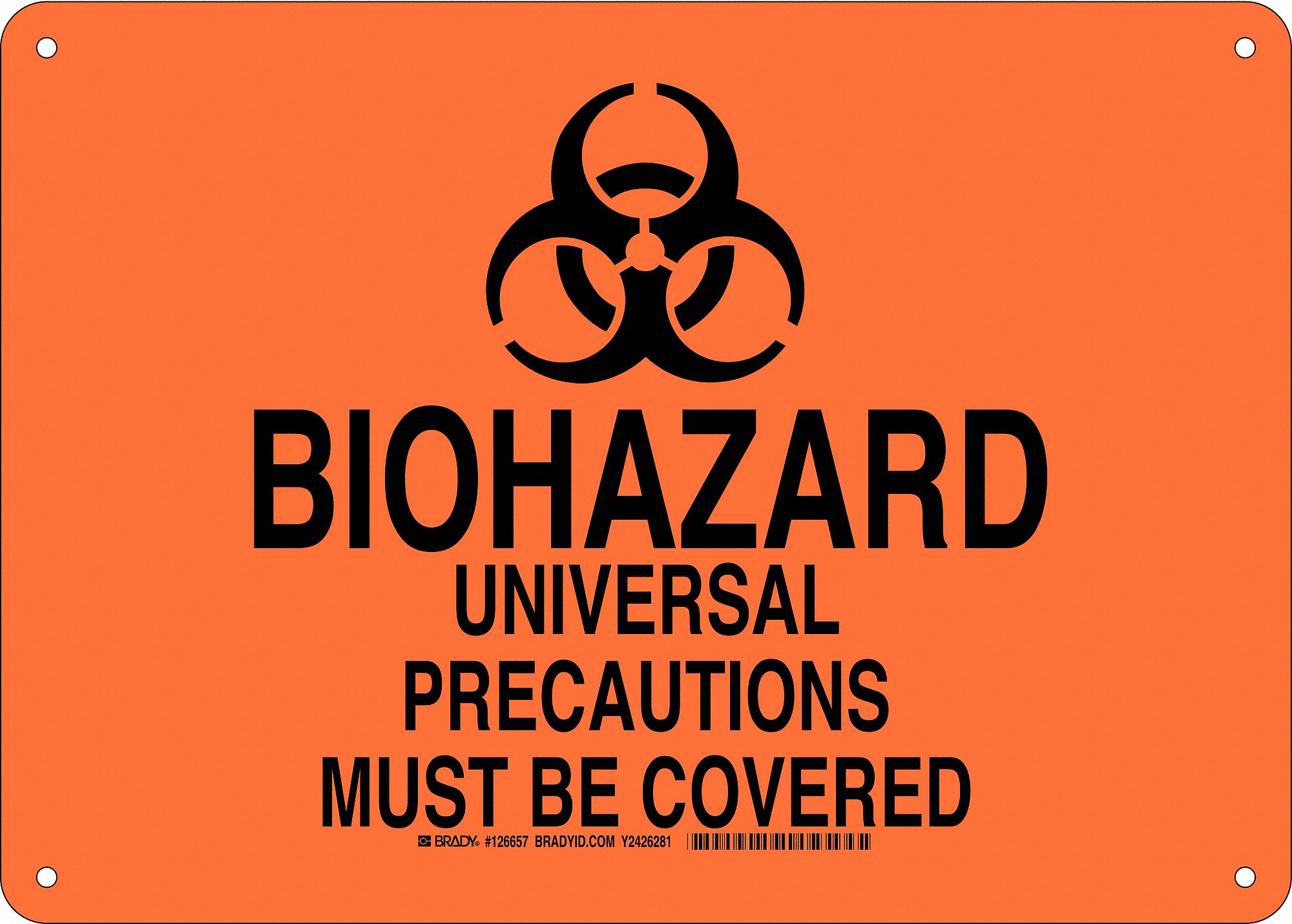 Biohazard Sign, Biohazard Universal Precautions Must Be Observed ...