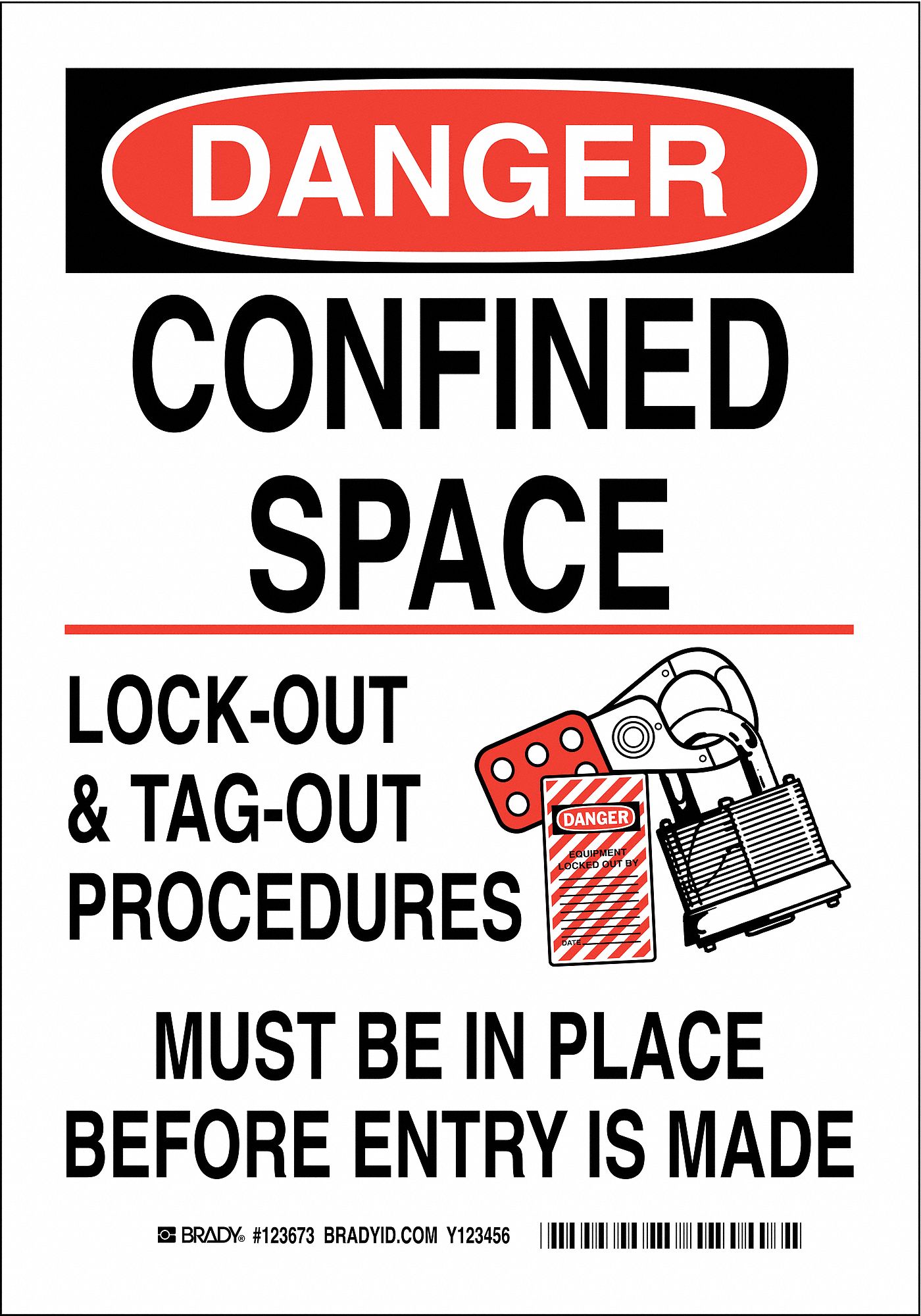 Polyester, Adhesive Sign Mounting, Danger Sign - 38J461|123673 - Grainger