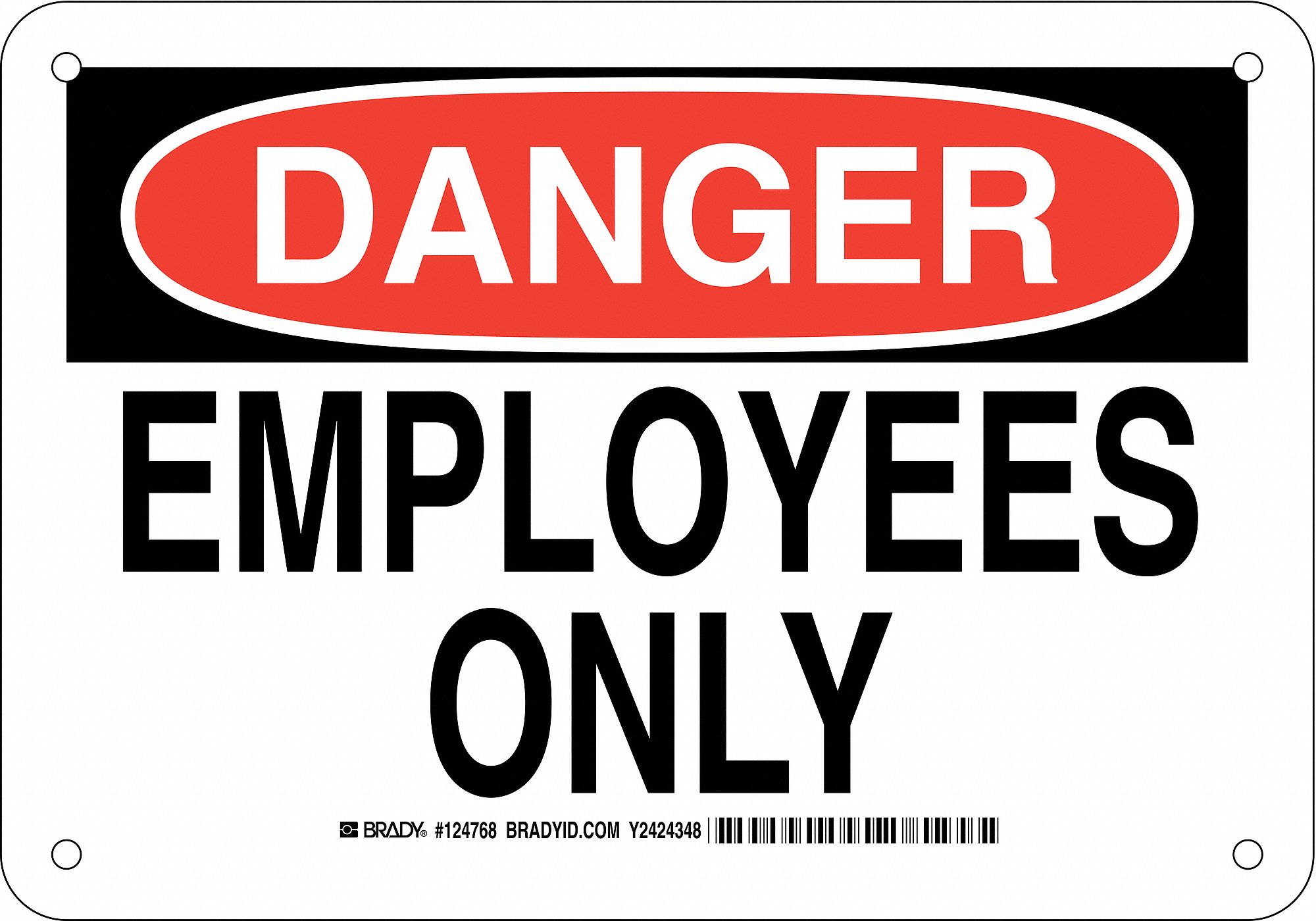 Plastic, Danger Sign, Danger, 10 in Width, 7 in Height, English - Grainger