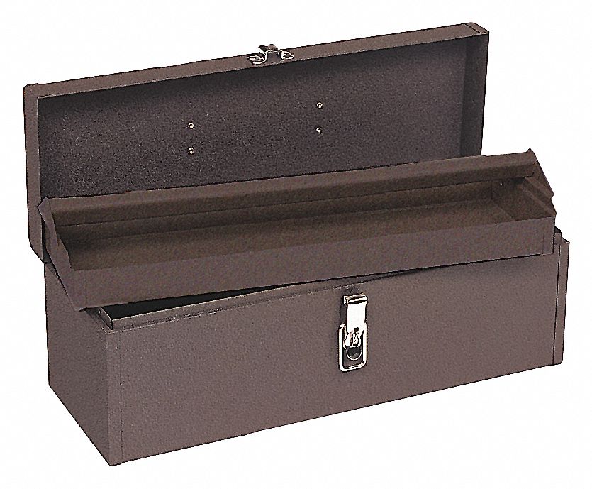 Steel, Portable Tool Box, 20 in Overall Width, 7 1/8 in Overall Depth ...