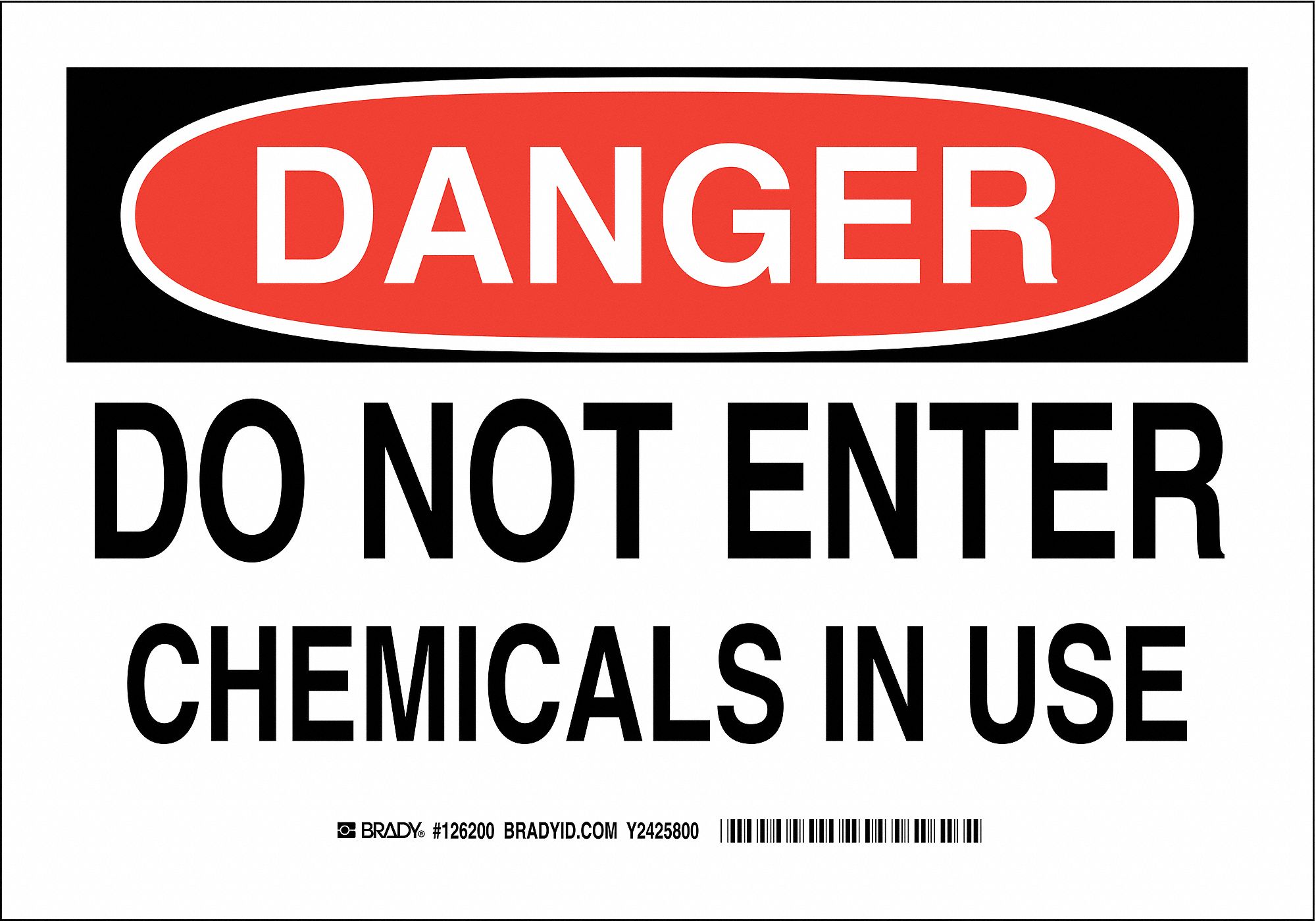 Danger Sign, Do Not Enter Chemicals In Use, Header Danger, Rectangle, 7 ...