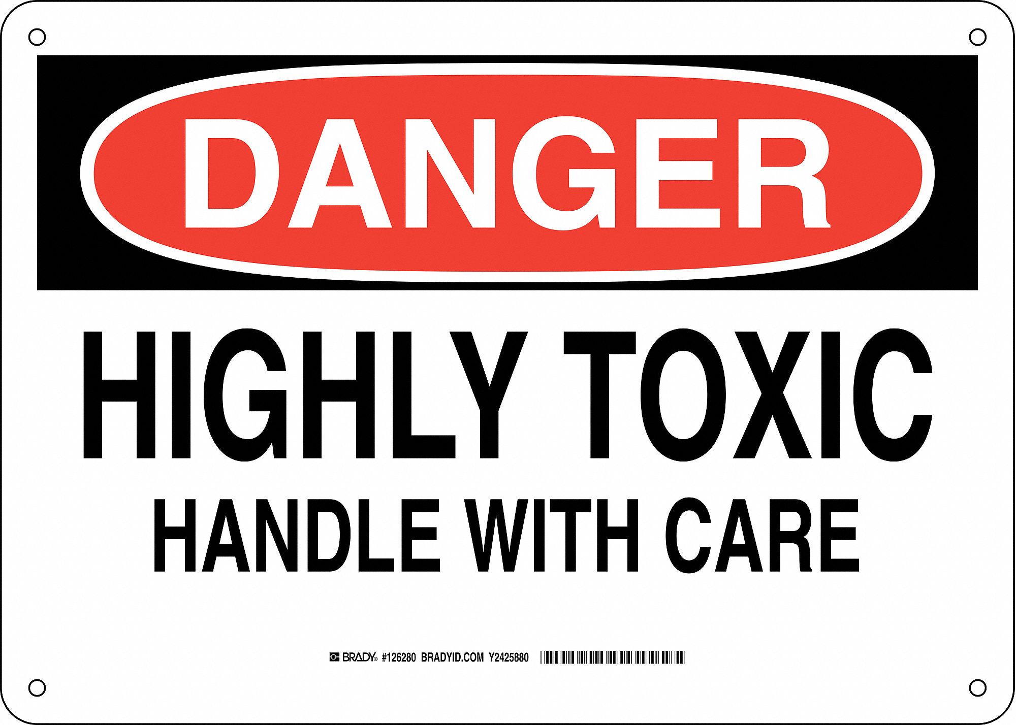 Danger Sign, Highly Toxic Handle With Care, Header Danger, Rectangle ...