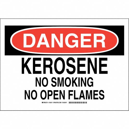 Polyester, Adhesive Sign Mounting, Danger No Smoking Sign - 38K245 ...
