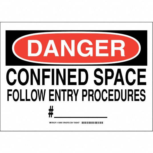 Polyester, Adhesive Sign Mounting, Danger Sign - 38K421|126803 - Grainger