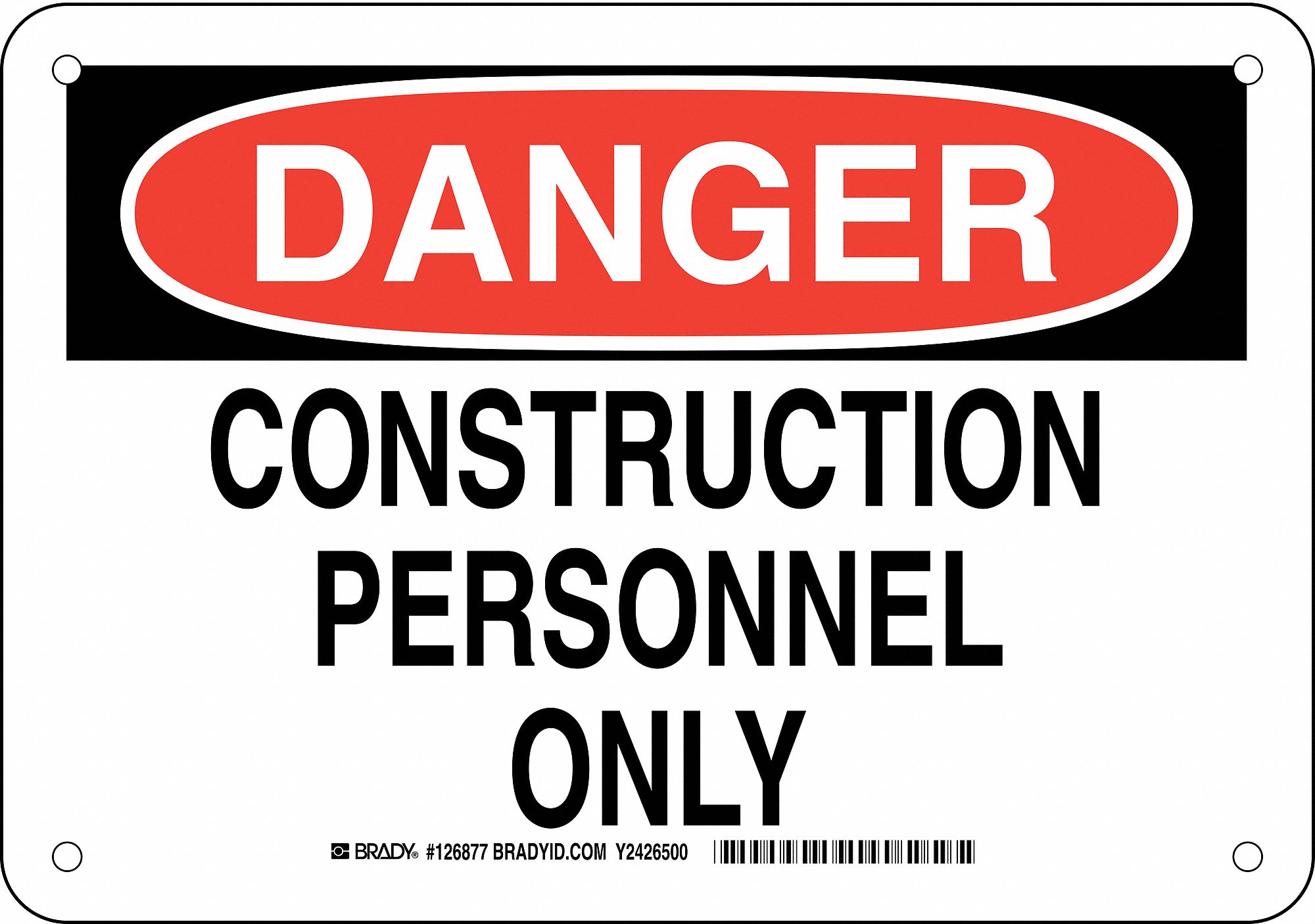 Plastic, Danger Sign, Danger, 10 in Width, 7 in Height, English - Grainger