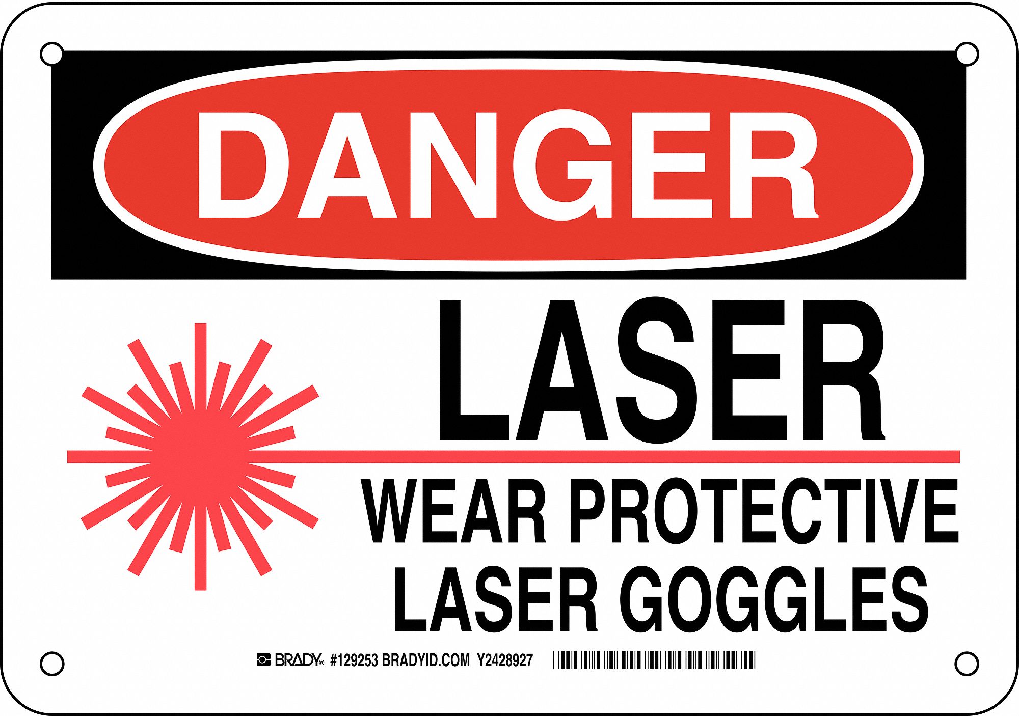 Danger Sign, Laser Wear Protective Laser Goggles, Header Danger ...