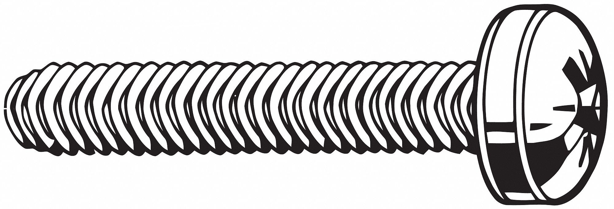 M5 Size, 8 mm Lg, Thread-Forming Screw - 54FV42|M67150.050.0008 - Grainger