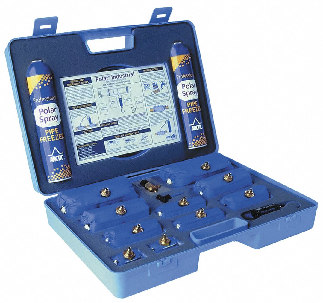 WHEELER-REX, 3/8 in Min Steel Pipe Size, Freezing Spray, Pipe Freeze ...