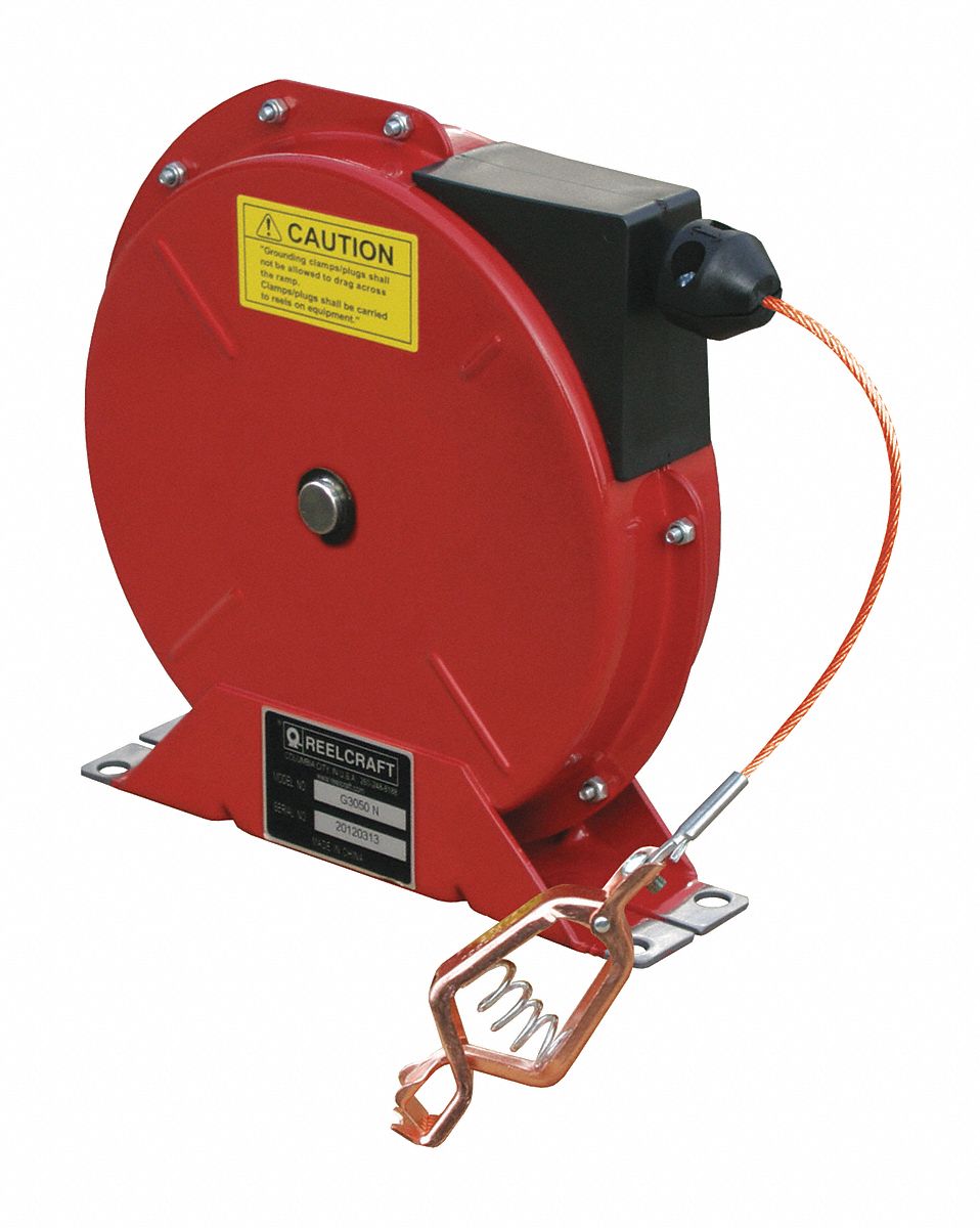 REELCRAFT, Retractable Grounding Wire Reel - 38L478|G 3050 N - Grainger