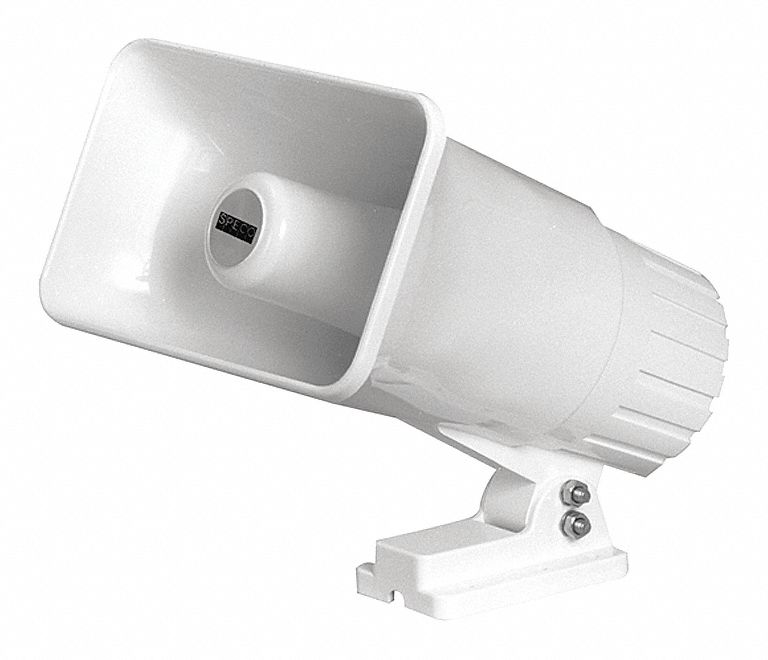 SPECO TECHNOLOGIES, Siren Sound, 30 W Watt, PA Alarm Siren - 38L977 ...