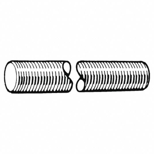 M10x1.5 Thread Size, Steel, Threaded Rod - 38DK99|38DK99 - Grainger