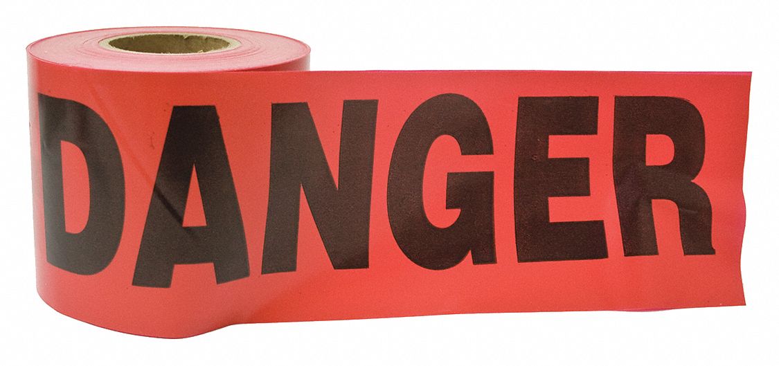 300 ft Lg, 3 in Wd, Barricade Tape - 38M293|16103 - Grainger