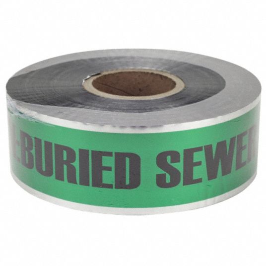 Caution Buried Sewer Line Below - Grainger