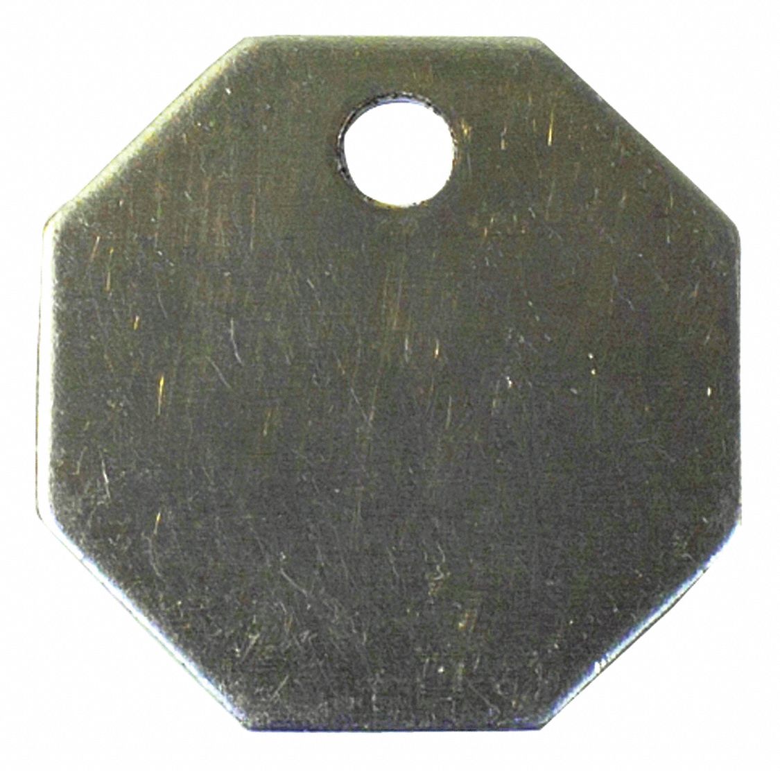 Stainless Steel, Silver, Blank Tag - 456Y65|41528 - Grainger