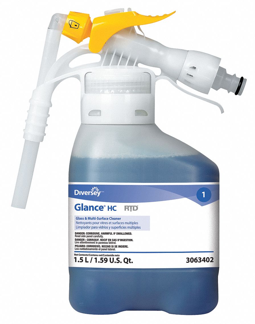 DIVERSEY Glass and Multi-Surface Cleaner Concentrate: Glance HC, 1 ...