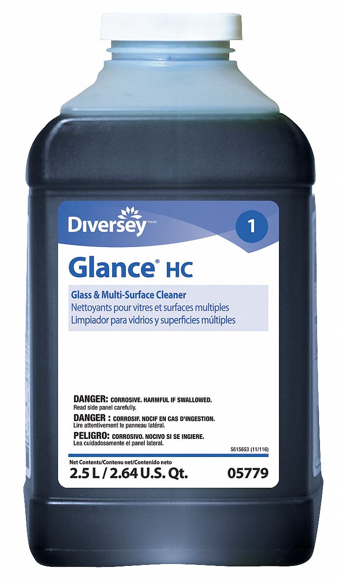 Glass and Multi-Surface Cleaner,2.5L - Grainger