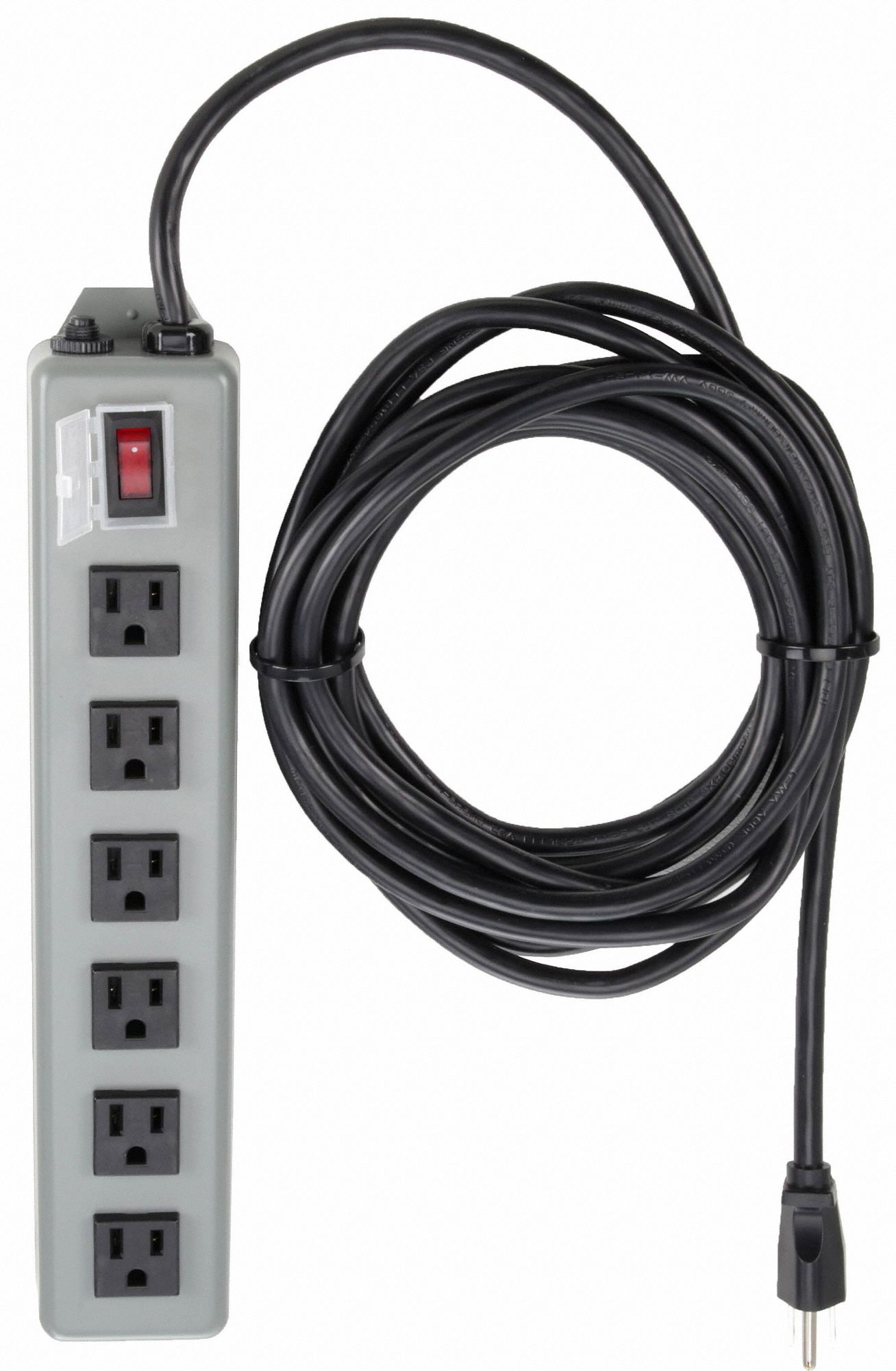 TRIPP LITE Outlet Strip: 6 Outlets, 15 ft Cord Lg, 15 A Max. Amps ...