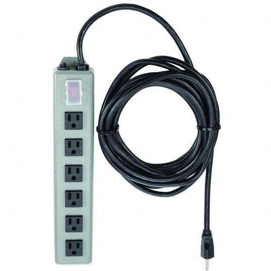 TRIPP LITE, 6 Outlets, 15 ft Cord Lg, Outlet Strip - 38M957|UL24CB-15 ...