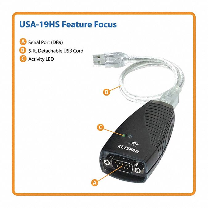 TRIPP LITE Adaptador Serial USB de Alta Velocidad - 38M977 | USA-19HS ...