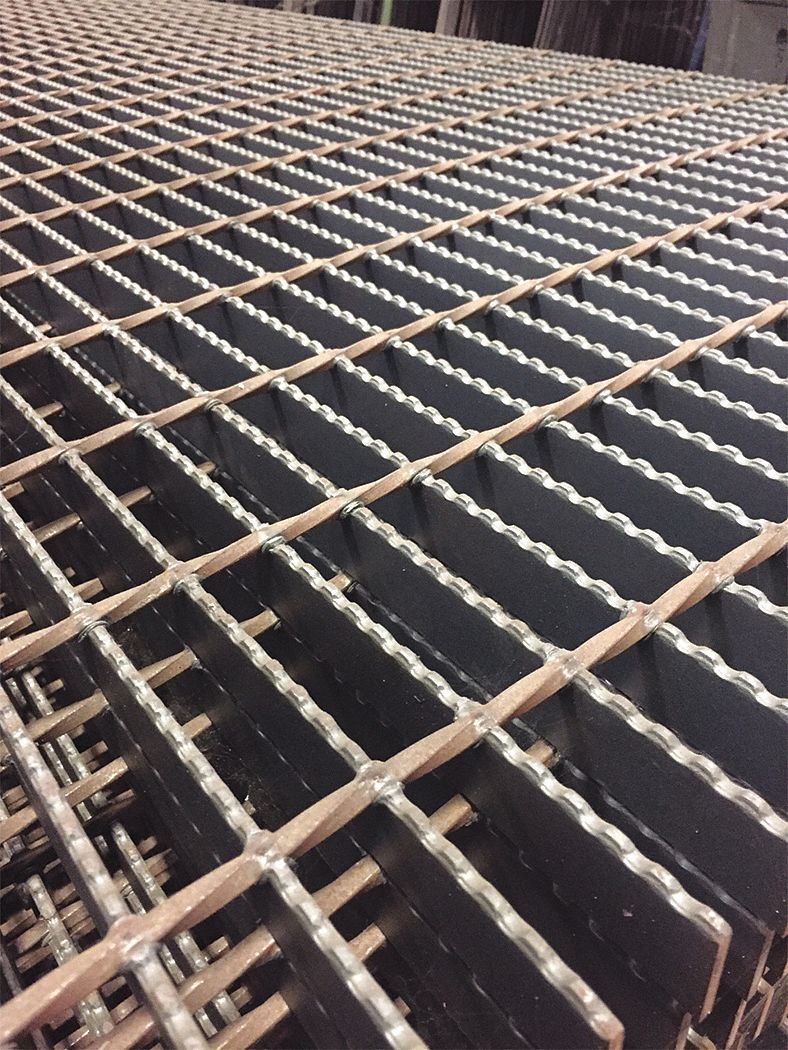 Serrated, Plain, A1011 Carbon Steel Rectangular Grating - 38MD70 ...