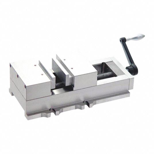 DAYTON, 3 7/8 in Jaw Face Wd, 5 in Max Jaw Opening, Machine Vise ...