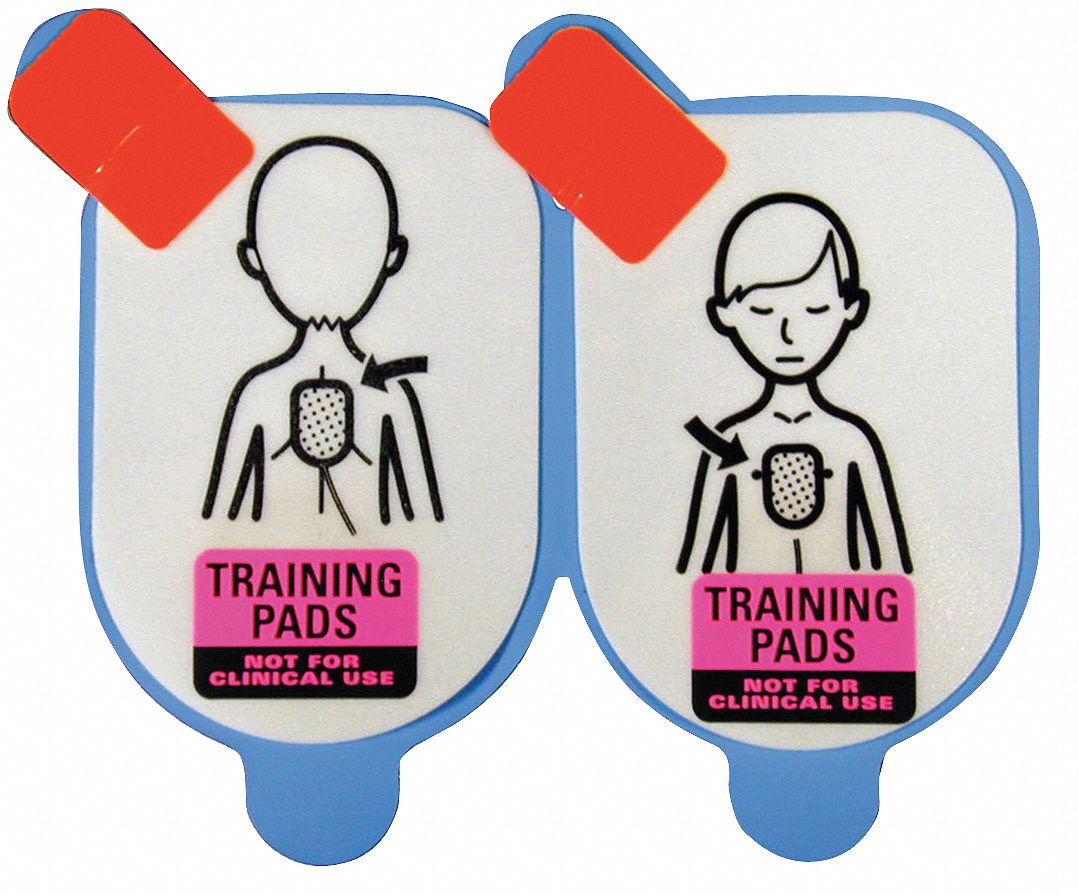 DEFIBTECH, Adult Repl Training Pad Pack, Lifeline, Adult Training ...