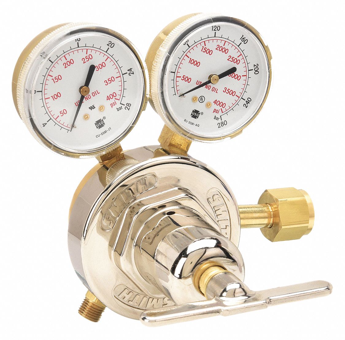 SMITH EQUIPMENT, Single Stage, CGA 540 Inlet, Gas Regulator - 38N745|40 ...