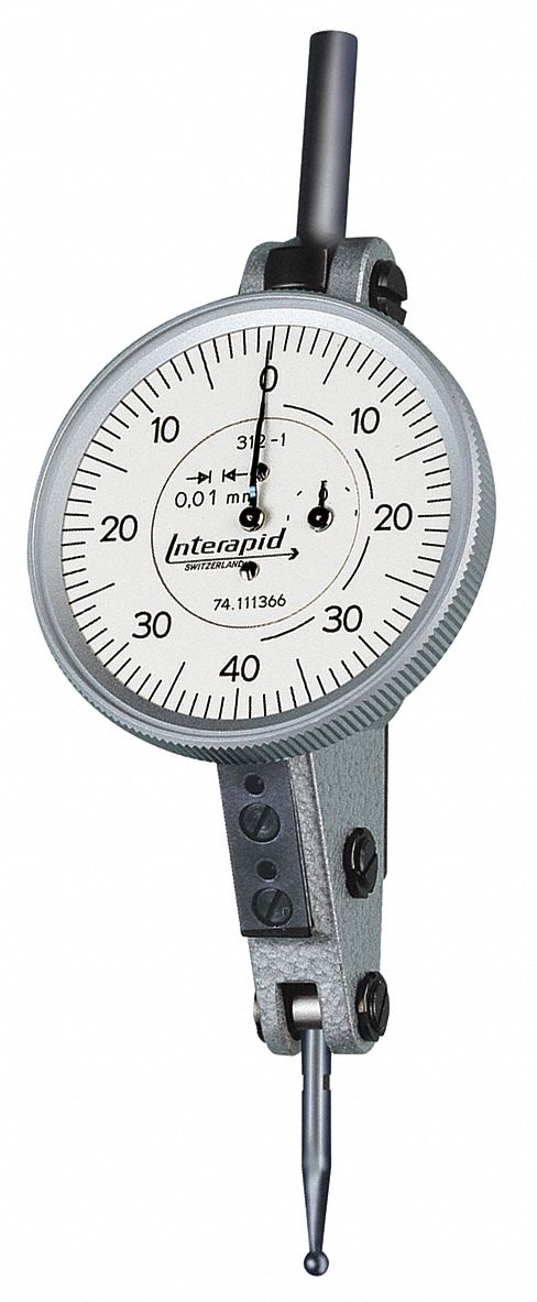 TESA BROWN & SHARPE, 0 mm to 1.6 mm, Tilted Face, Tilted Face Dial Test ...