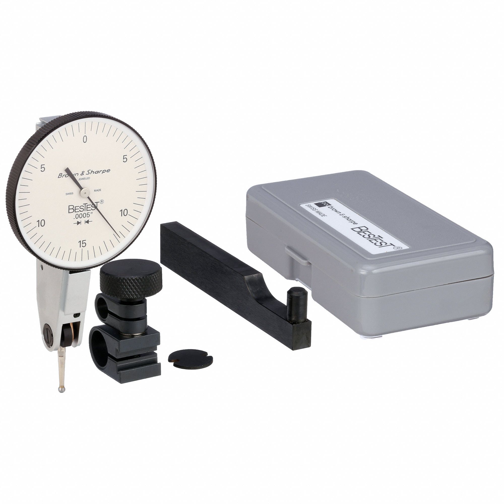 TESA BROWN & SHARPE Horizontal Dial Test Indicator: Horizontal, 0 in to ...