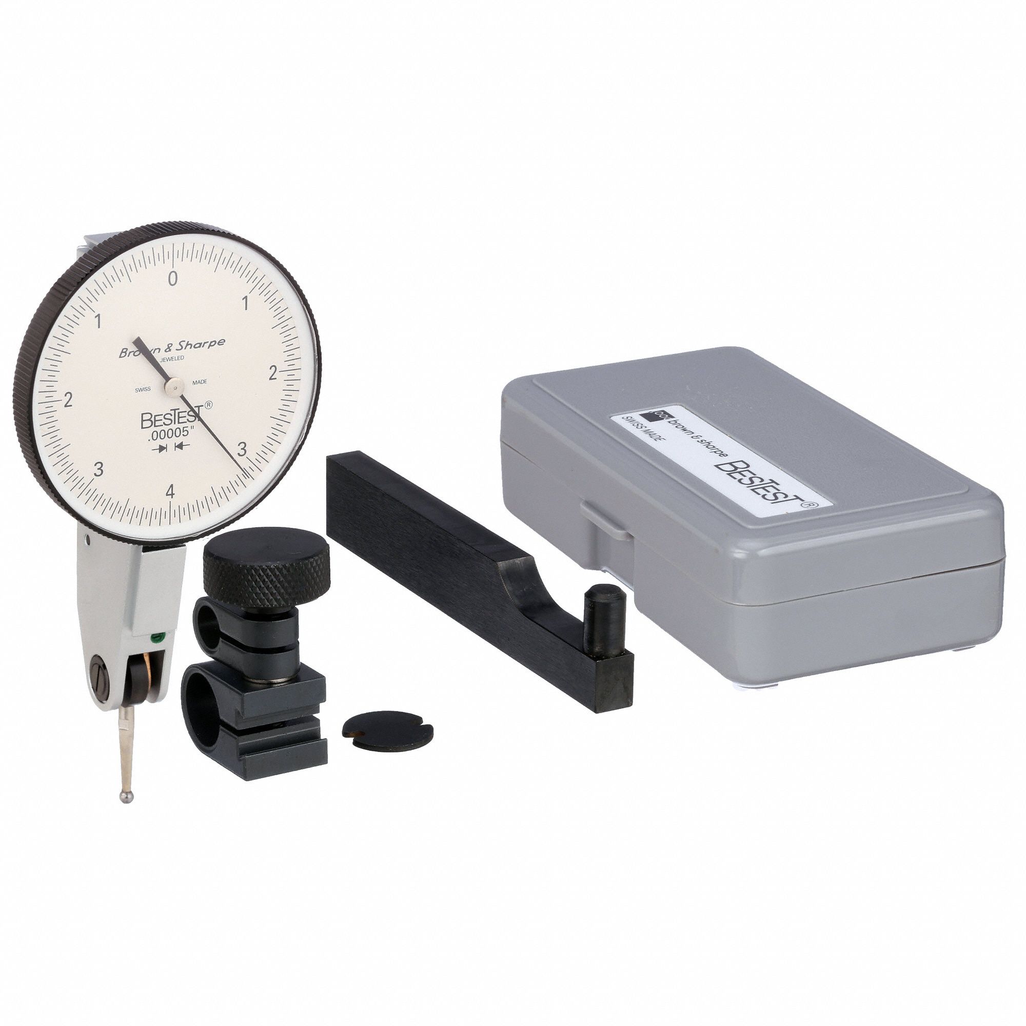 TESA BROWN & SHARPE Horizontal Dial Test Indicator: Horizontal, 0 in to ...