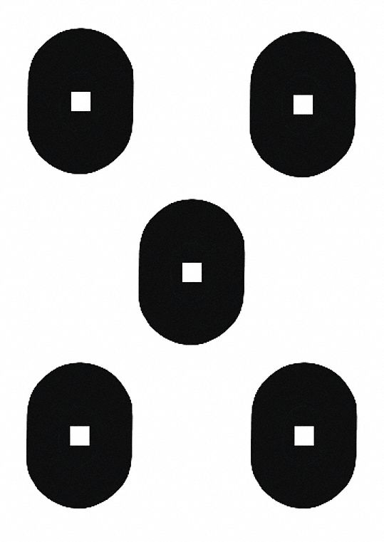 ACTION TARGET, Paper, Bullseye Target, Shooting Range Targets - 38NE24 ...