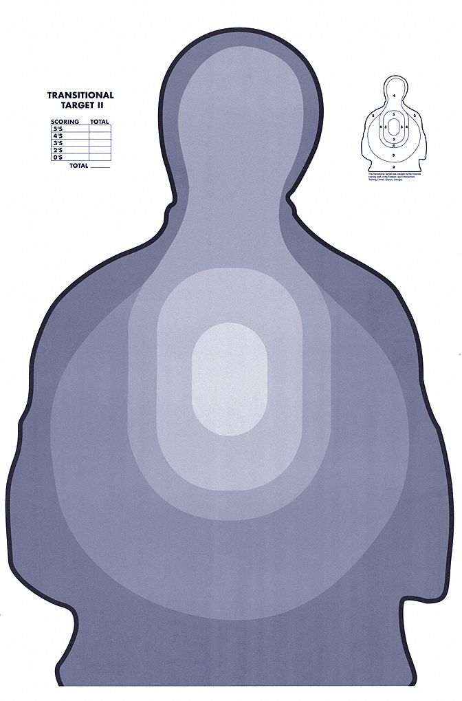 ACTION TARGET, Cardboard, Silhouette Target, Shooting Range Targets ...