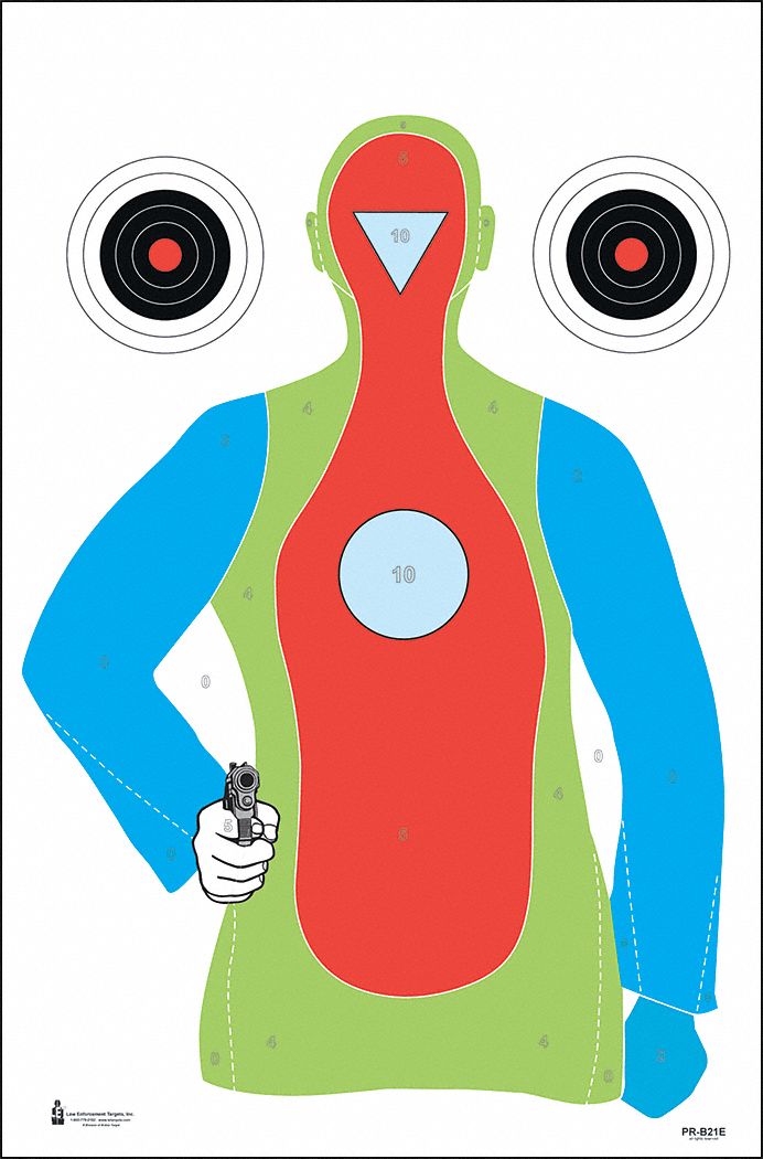 ACTION TARGET, Paper, Silhouette Target, Shooting Range Targets ...