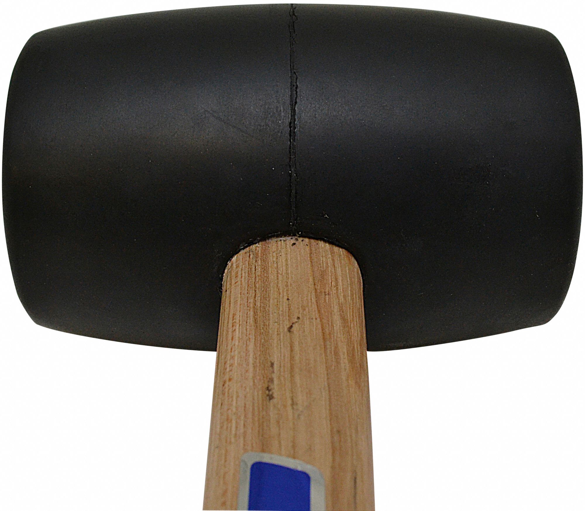 VAUGHAN Rubber Mallet: Wood Handle, 20 oz Head Wt, 2 1/4 in Dia, 4 in ...