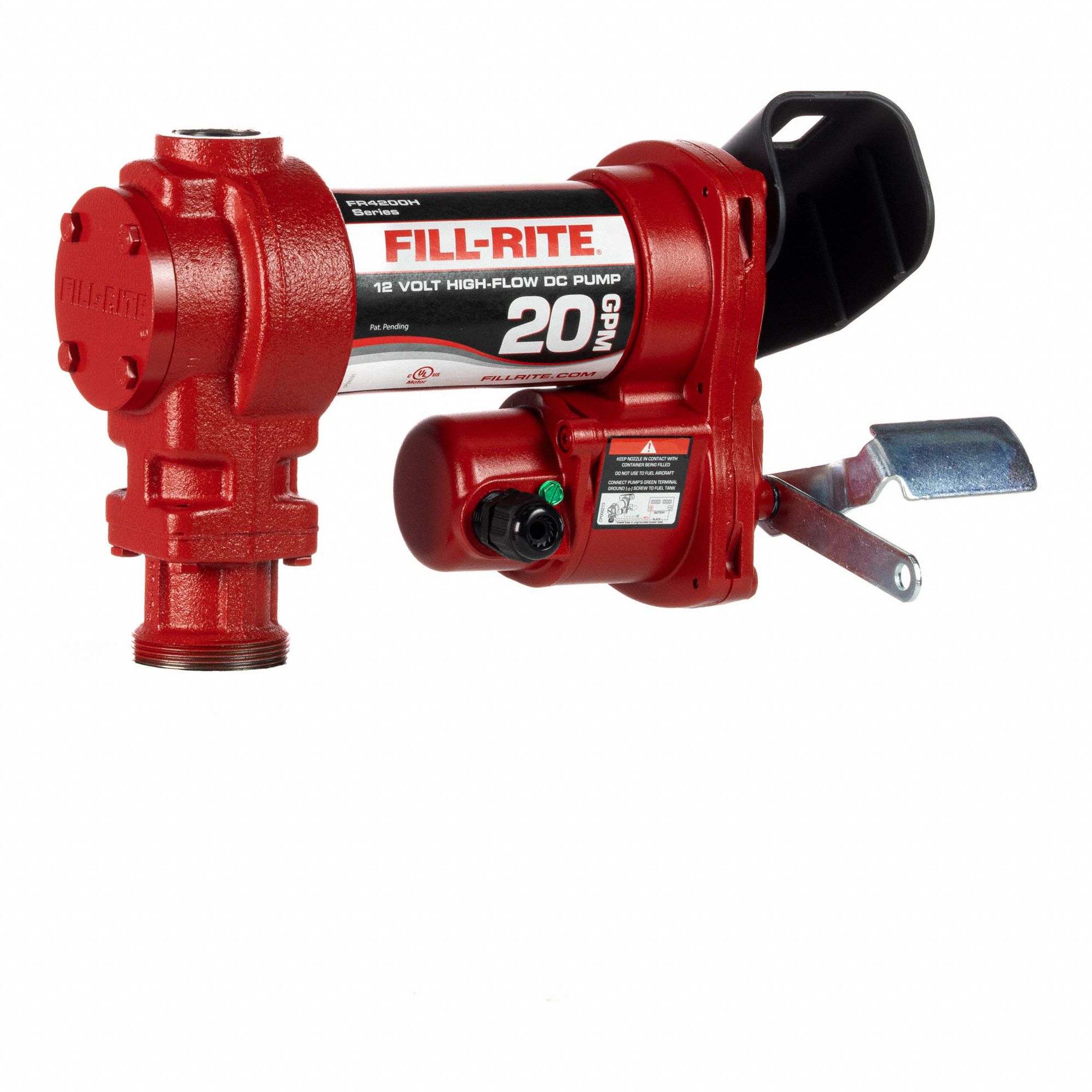 FILL-RITE, 12 V DC, 1/4 hp HP, Electric Drum Pump - 38NH87|FR4204H ...