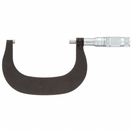 Outside Micrometer, Range 3 to 4 in, SPC Output No, Long Form ...