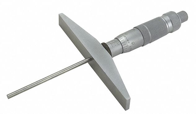 Depth Micrometer, Range 0 to 12 in, Base Style Full, SPC Output No ...