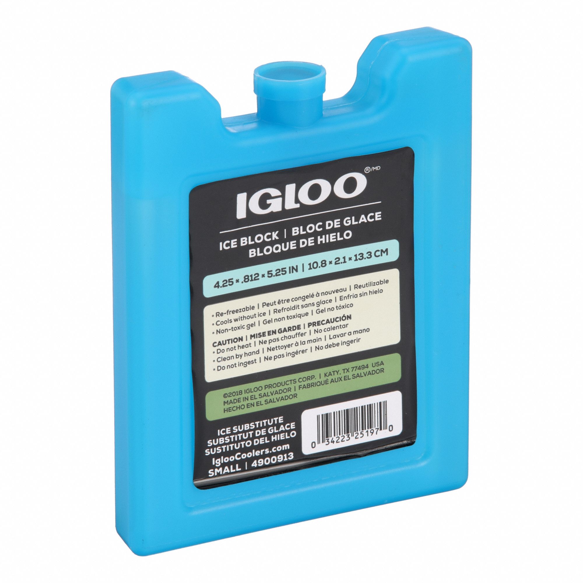 Block, 4 1/4 in Overall Lg, Reusable Ice Pack - 38P103|25197 - Grainger