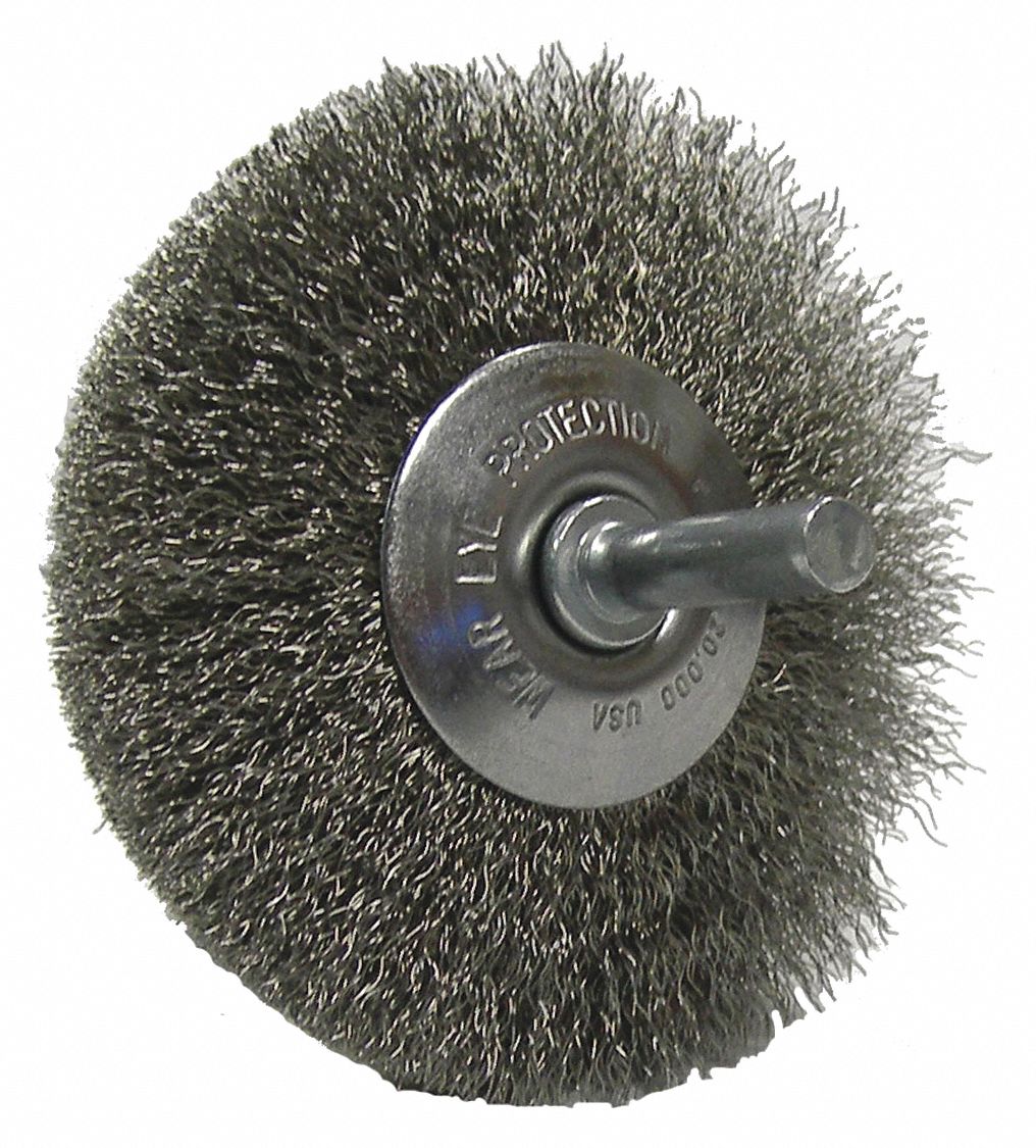 WEILER, Stem-Mounted Wire Wheel Flared - 38P657|17936 - Grainger