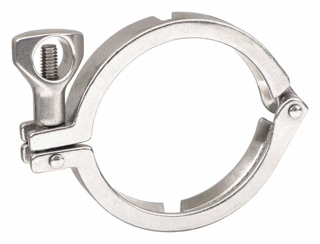 SANI-LOCK, Threaded, Stainless Steel, Sanitary Fitting Clamp - 38R149 ...