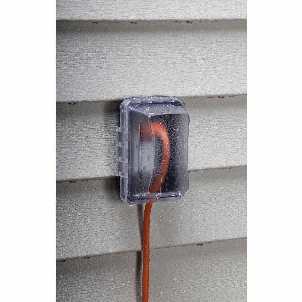 TAYMAC While In Use Weatherproof Cover: Polycarbonate, 3 in Dp ...